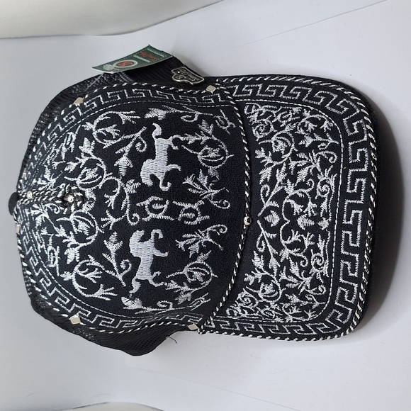 som her | Accessories | Equestrian Hat Greek Key Embroidered Gypsy ...